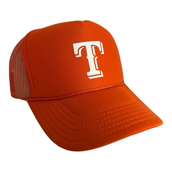OTTO | Accessories | New Vintage Style Texas Rangers Orange Trucker Hat ...